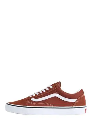 VANS Old Skool Sneakers - Reddish Brown/white