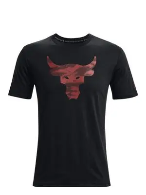 Under Armour Project Rock Brahma Bull T-shirt 'black Red - Black/red