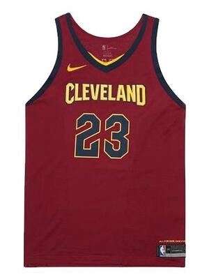 Nike Lebron James Cleveland Cavaliers Icon Edition Authentic Jersey - Red