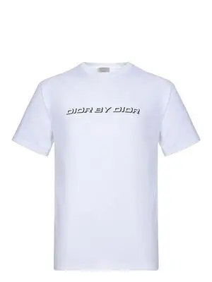 Dior Embroidery Logo Printing Male - White