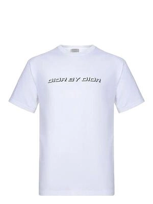 Dior Embroidery Logo Printing Male - White