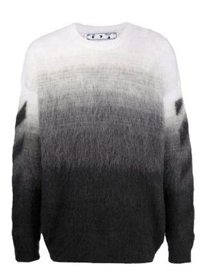 Off-White Gradient Wool Pullover Sweater - Black