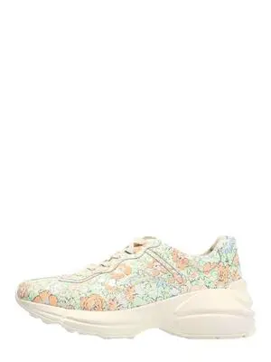 Gucci Rhyton "liberty London" Floral Sneakers - Green