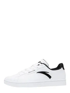 ANTA Skateboarding Shoes - White/black