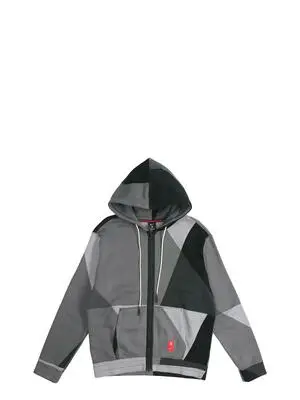 Nike Kyrie Irving Colorblock Zip-up Hooded Jacket - Grey
