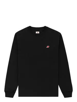 NEW BALANCE Made In Usa Core Long Sleeve T-shirt Asia Sizing - Black