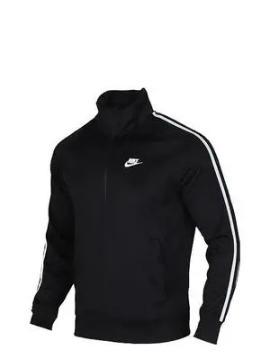Nike Half Zip Stand Collar Pullover - Black