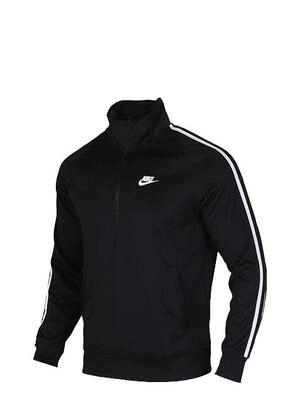 Nike Half Zip Stand Collar Pullover - Black