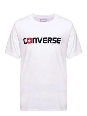 CONVERSE Pure Cotton Alphabet Short Sleeve - White