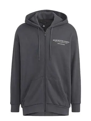 Adidas Alphabet Printing Pattern Drawstring Pullover Hooded Jacket - Default Colorway