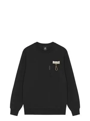 NEW BALANCE Crewneck Sweatshirt With Pocket Detail - Black