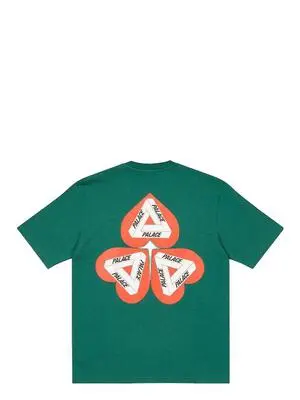 PALACE Heart Shape Tri-ferg Pattern Short Sleeve T-shirt - Green