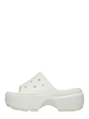 CROCS Crocs Stomp Platform Slides White
