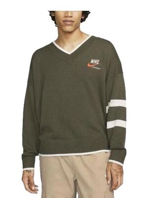Nike V-neck Sweater - Green/multi-color