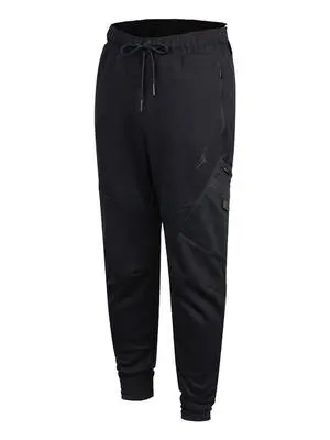 JORDAN Athleisure Casual Sports Running Knit Long Pants Asia Sizing - Black