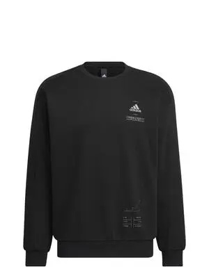 Adidas Tech Engineering Crewneck Pullover - Black