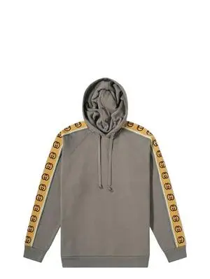 Gucci Gg Side Striped Hoodie - Graybrown