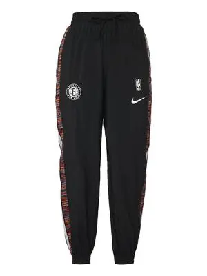 Nike Nba Courtside City Edition Brooklyn Nets Sports Long Pants - Black