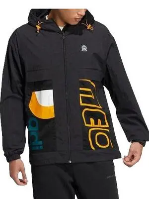 Adidas Neo Sports Woven Alphabet Hooded Jacket - Multi-color
