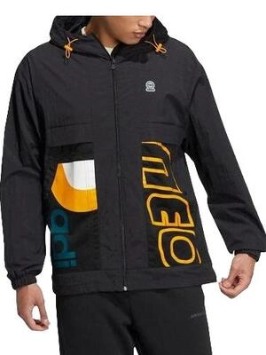 Adidas Neo Sports Woven Alphabet Hooded Jacket - Multi-color