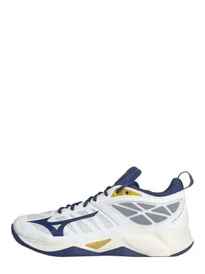 Mizuno White Dimension Athletic Shoes - White/blue Ribbon/mp Gold