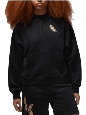 JORDAN Artist Series Moss Brooklyn Fleece Hoodie - Black