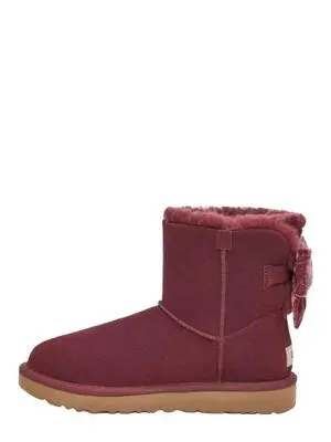 UGG Mini Bailey Bow Boots - Burgundy