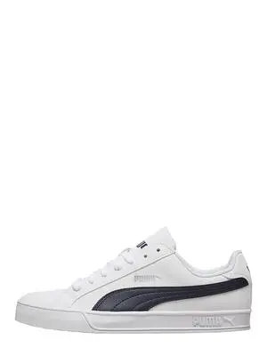PUMA Smash Vulc Low Top Sneakers - White/blue