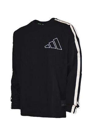 Adidas Crew Neck Long Sleeve Pullover - Black