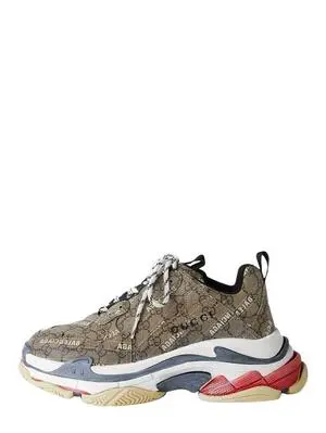 Balenciaga X Gucci Triple S Sneaker - Beige/ebony
