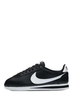 Nike Classic Cortez Leather Sneakers - Black/white