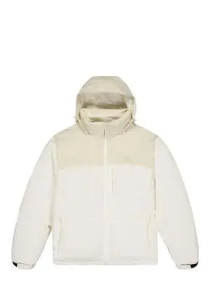 NEW BALANCE Padded Hooded Jacket - White/beige