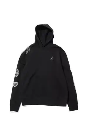 JORDAN Knitted Pullover Hoodie - Black