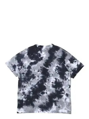 Nike Sports Loose Tie Dye Printing Round Neck Short Sleeve Gray - Grey