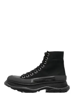 Alexander McQueen Alexander McQueen Tread Slick Lace-Up Boots Black