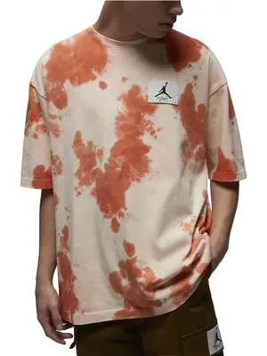 JORDAN Air Jordan Essentials Oversized Graphic T-shirt Asia Sizing 'orange' Orange/sail