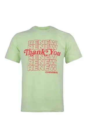 CONVERSE Renew Alphabet Print Short Sleeve T-shirt - Green