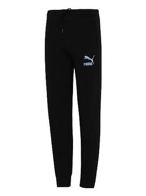 PUMA Iconic T7 Logo Printing Bundle Feet Sports Pants - Black