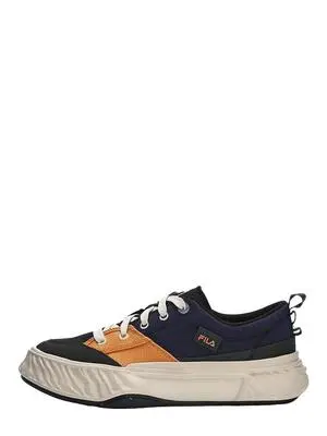 FILA Canvas Low Top Sneakers - Blue/green/orange