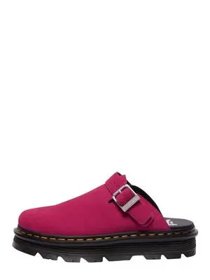 Dr. Martens Dr. Martens Zebzag Suede Mules Fuchsia Pink
