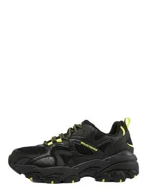 Sketchers Dlites Athletic Sneakers - Black/yellow