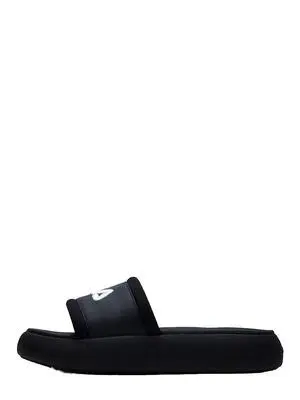 FILA Logo Embellished Slip-on Slippers - Black