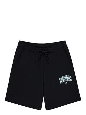 NEW BALANCE Athletics Sports Club Cotton Shorts - Black