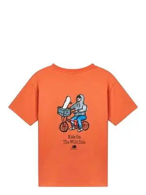 NEW BALANCE Graphic Print T-shirt - Orange/blue