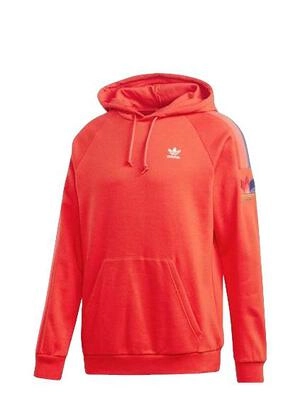 Adidas Adidas Originals 3Dtf 3 Stripe Hooded Sweatshirt Pinkred