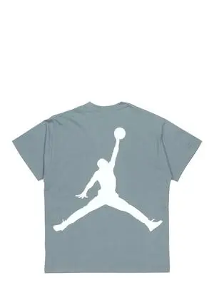 JORDAN Large Logo Sports Round Neck Short Sleeve - Green