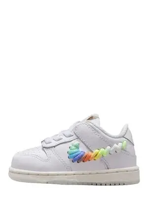 Nike Dunk Low Se "rainbow Lace Swoosh White - White/multi-color/dark Pony