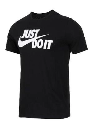 Nike Just Do It Graphic Print T-shirt - Black