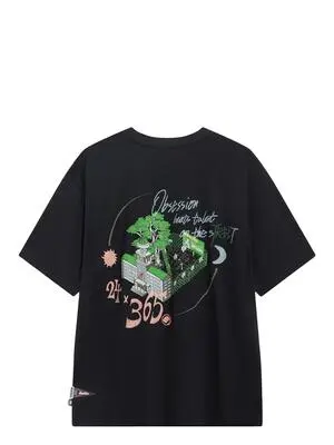 LI-NING Badfive Graphic T-shirt 'black - Black/multi-color