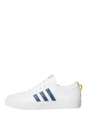 Adidas Nizza Low Top Sneakers - White/blue